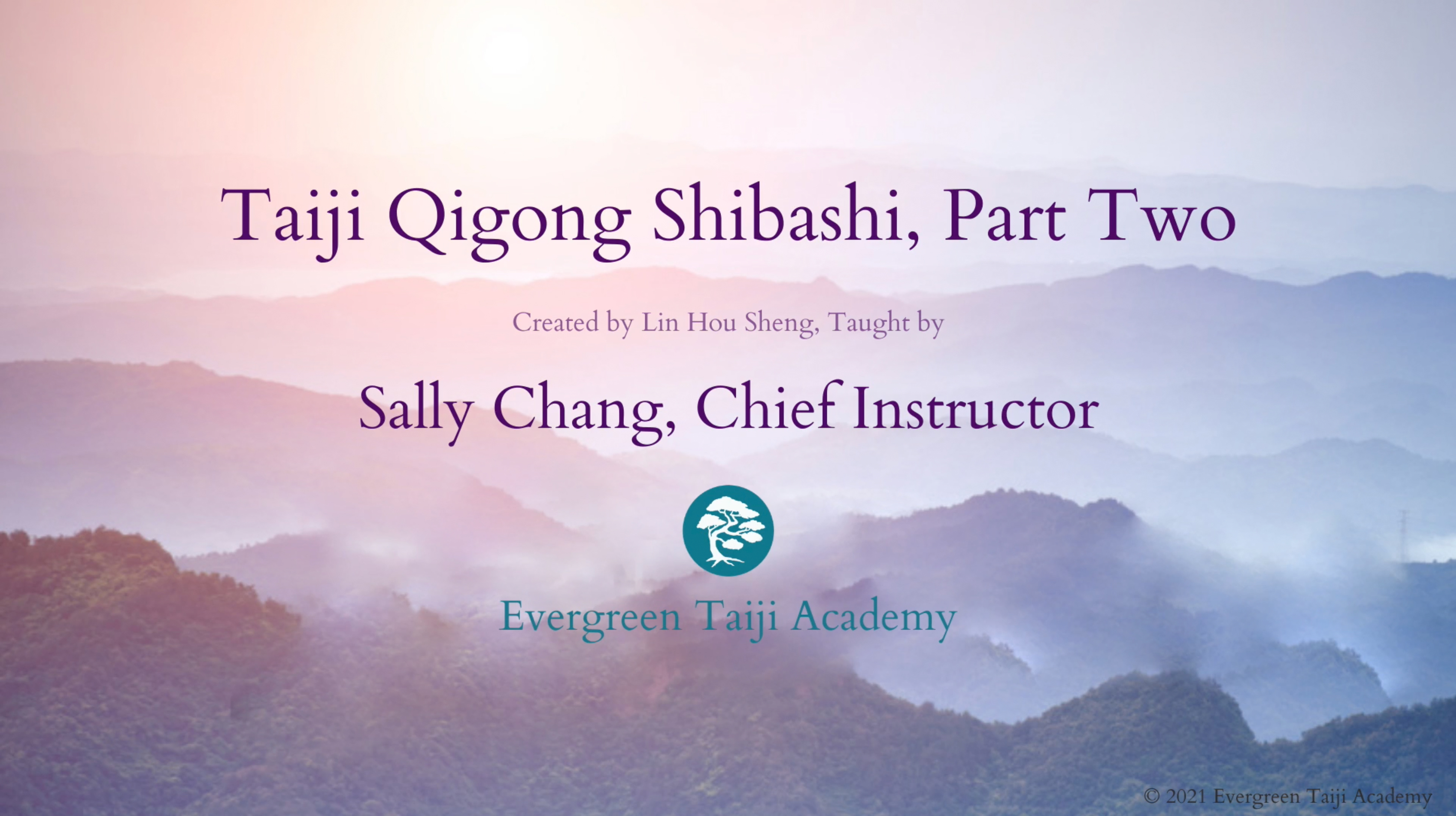 Taiji Qigong Shibashi, Part Two